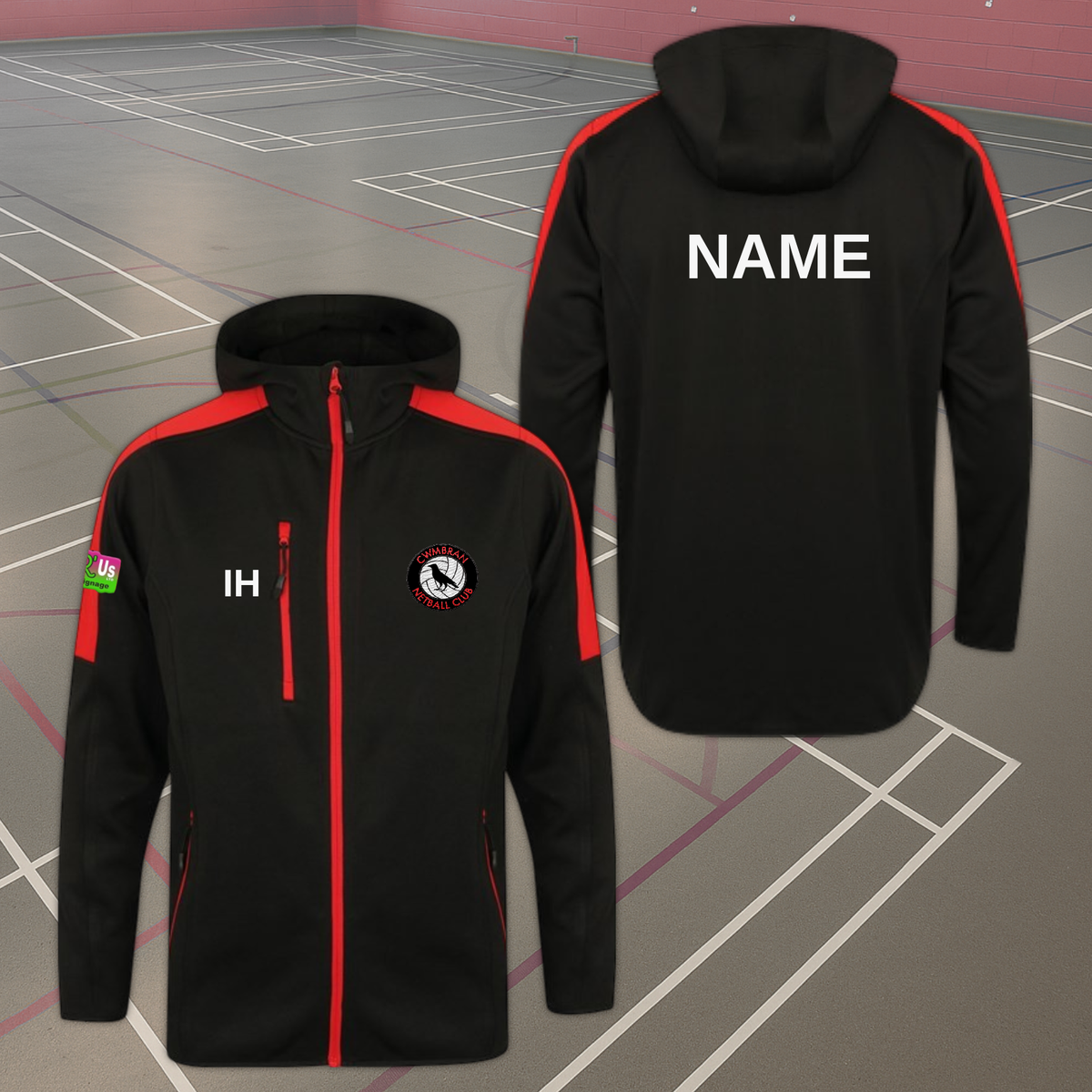 Cwmbran Netball Active Softshell Hooded Jacket – Customise 'R' Us